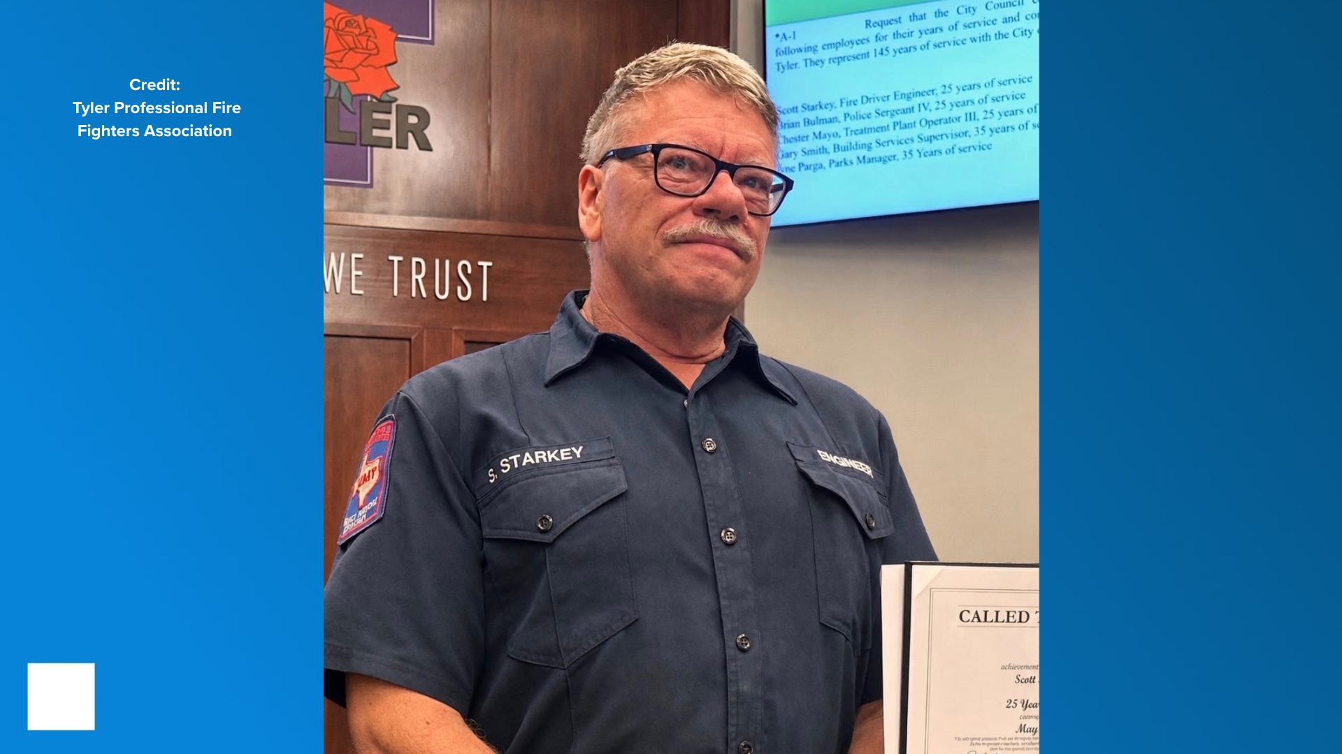 Tyler firefighters mourn the loss of Scott Starkey after cancer battle ...
