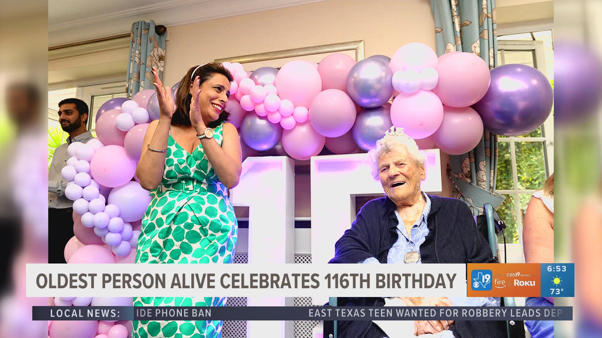 Oldest person alive celebrates 116th birthday | cbs19.tv