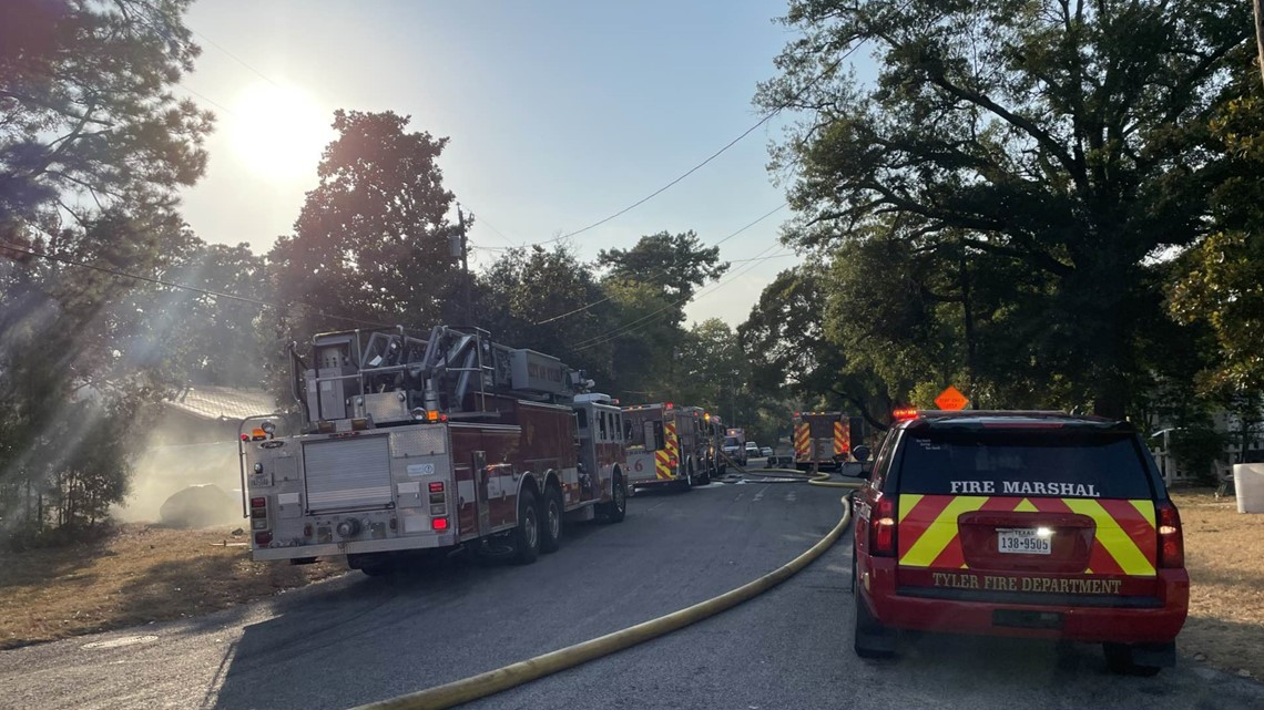 Firefighter hospitalized with heat-related issues after house fire in ...