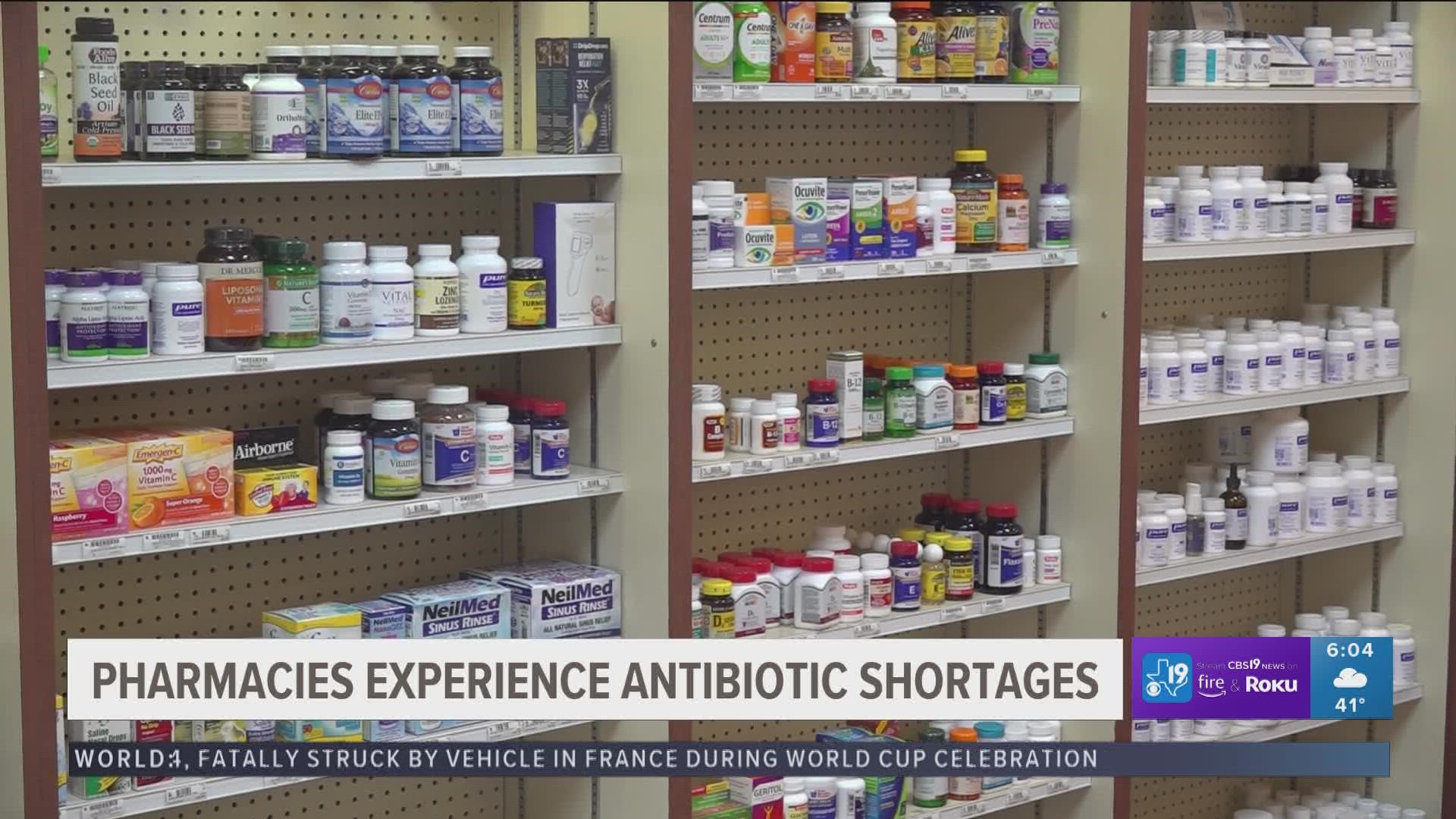 Local pharmacies facing antibiotic shortage | cbs19.tv