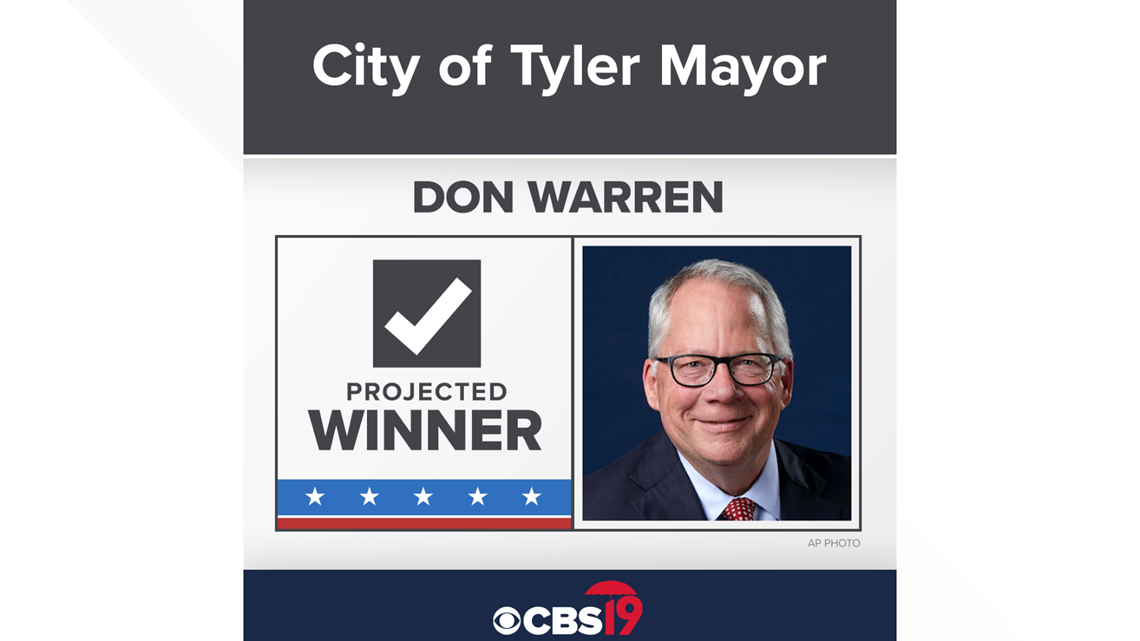 Don Warren wins election for Tyler mayor | cbs19.tv