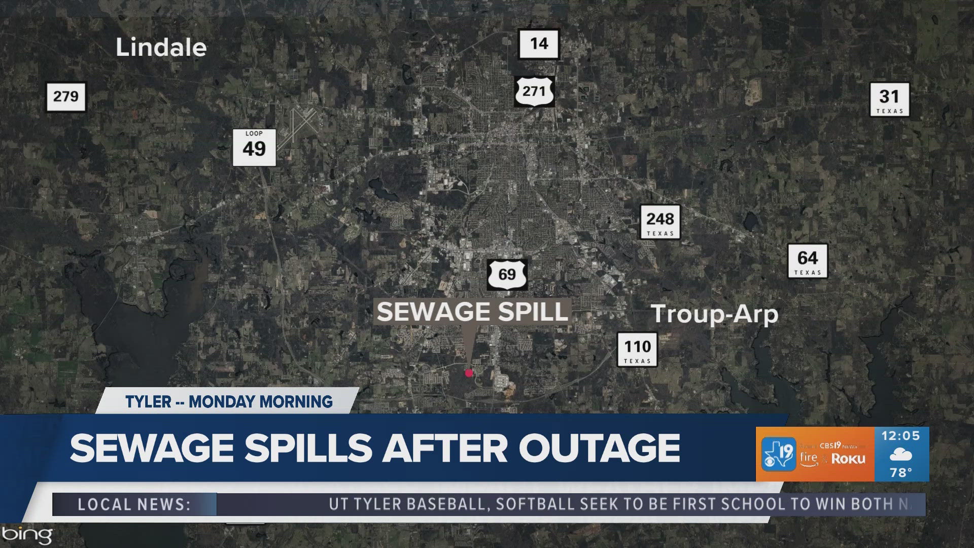 About 364,000 gallons of sewage spill from Texas water plant | cbs19.tv