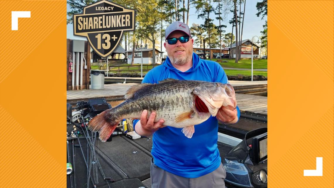 East Texas angler catches 13-pound ShareLunker at Lake Tyler | cbs19.tv