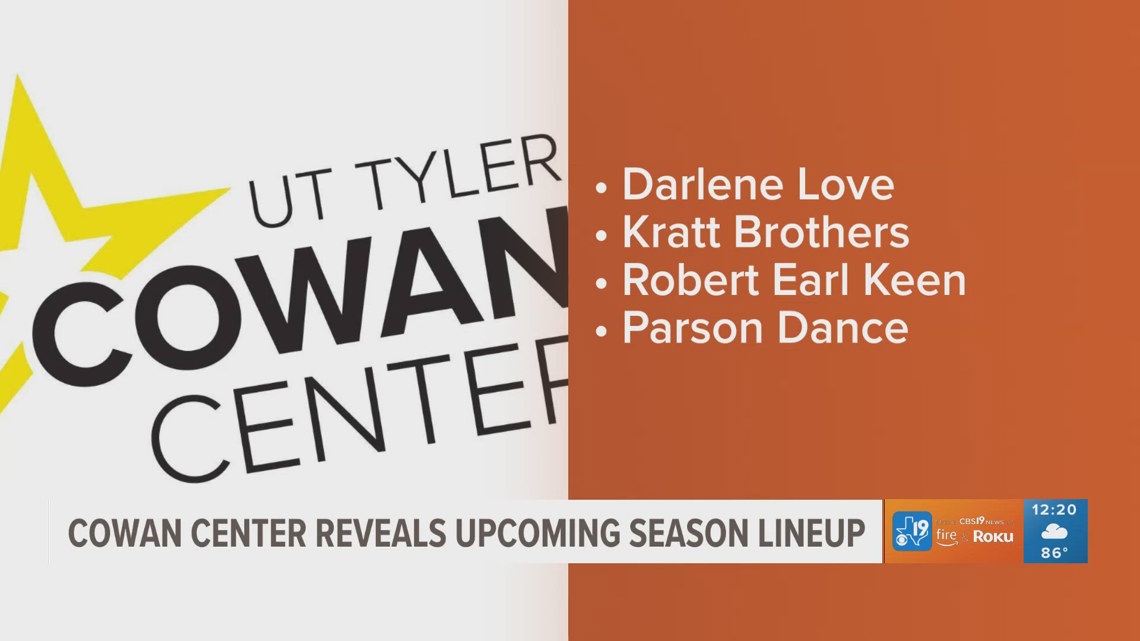 UT Tyler announces Cowan Center's 2025-26 season including actor Rob ...