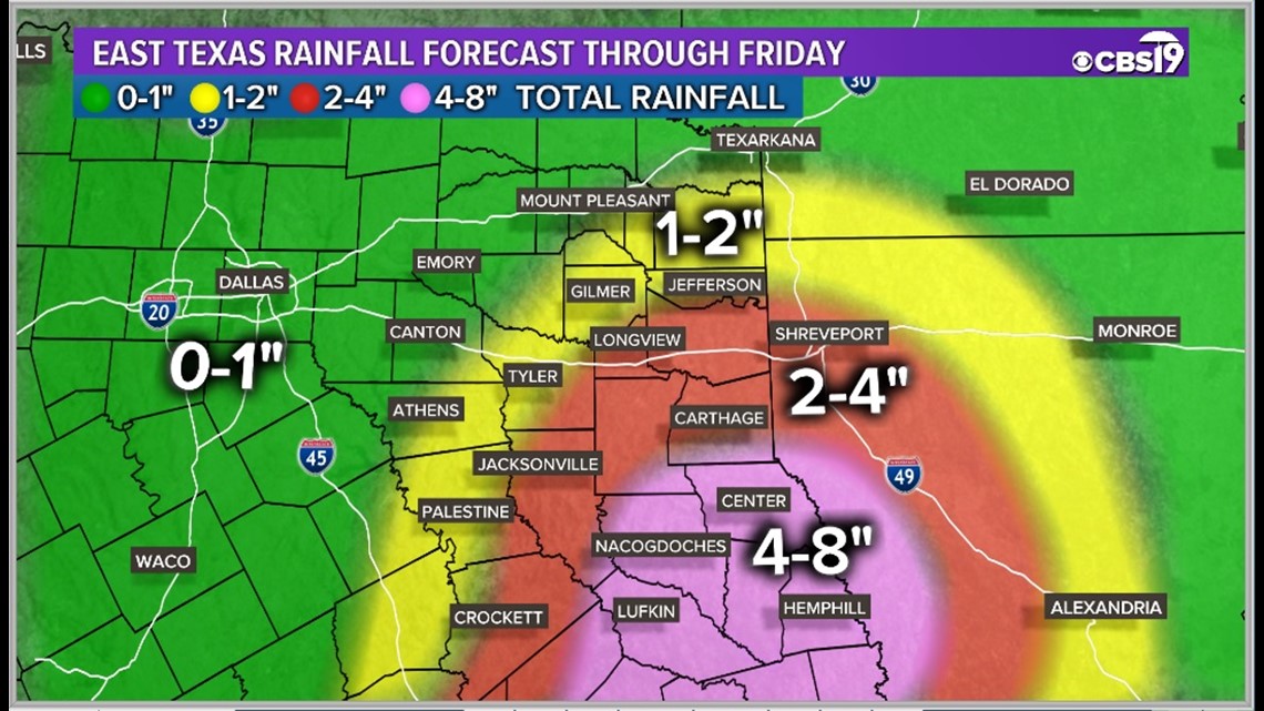 East Texas Weather Forecast from CBS 19. | cbs19.tv