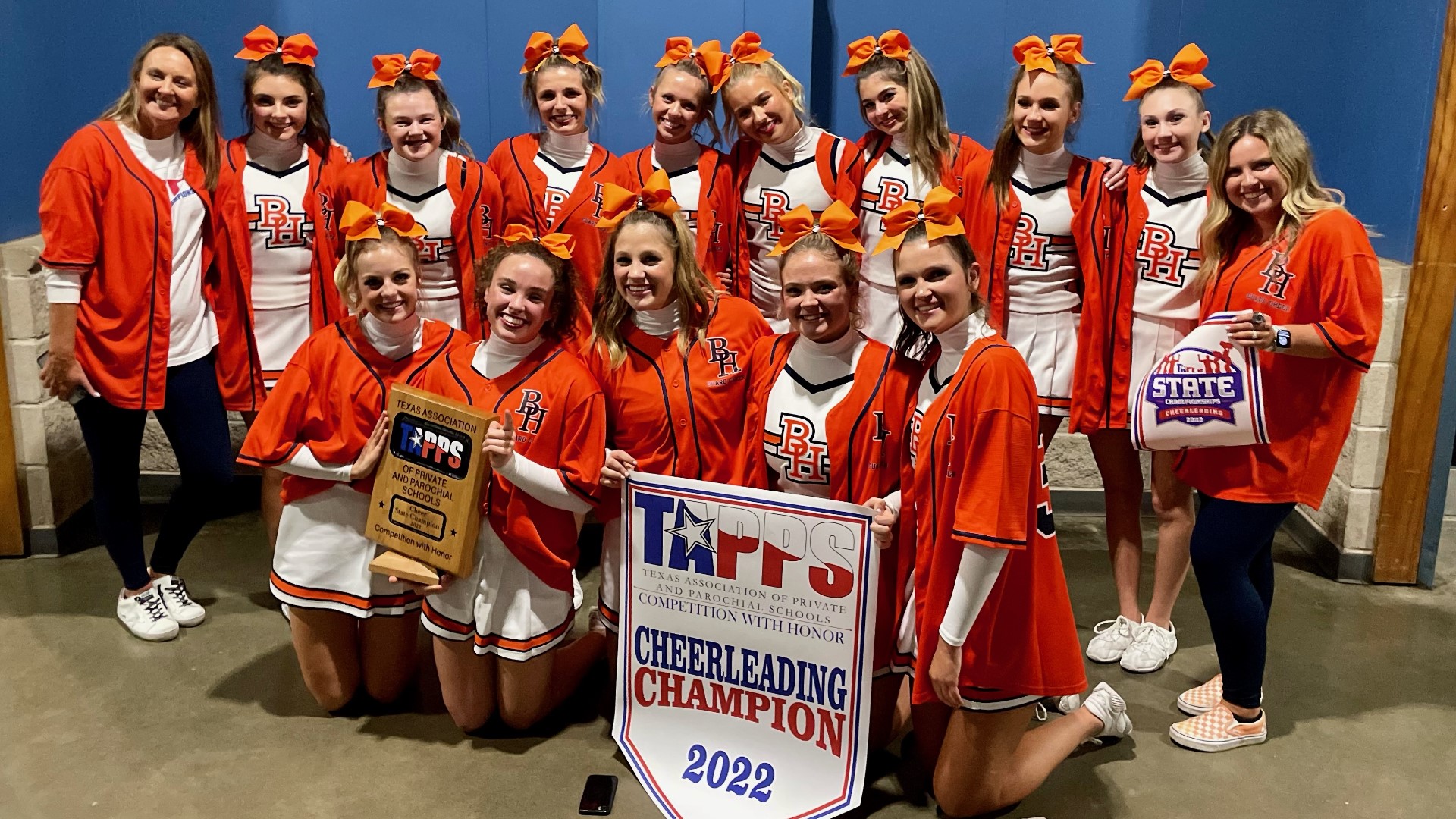 Brook Hill School cheer squad wins 1st place in championship | cbs19.tv