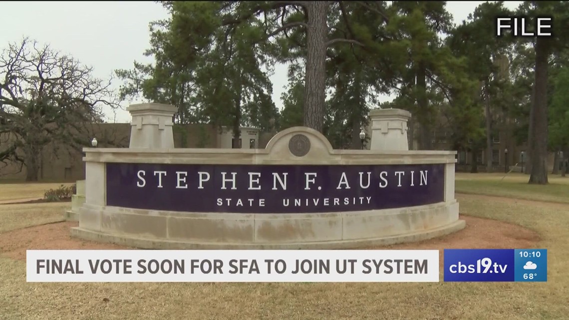 CLOSER TO CHANGE: SFA one step closer to joining UT System | cbs19.tv