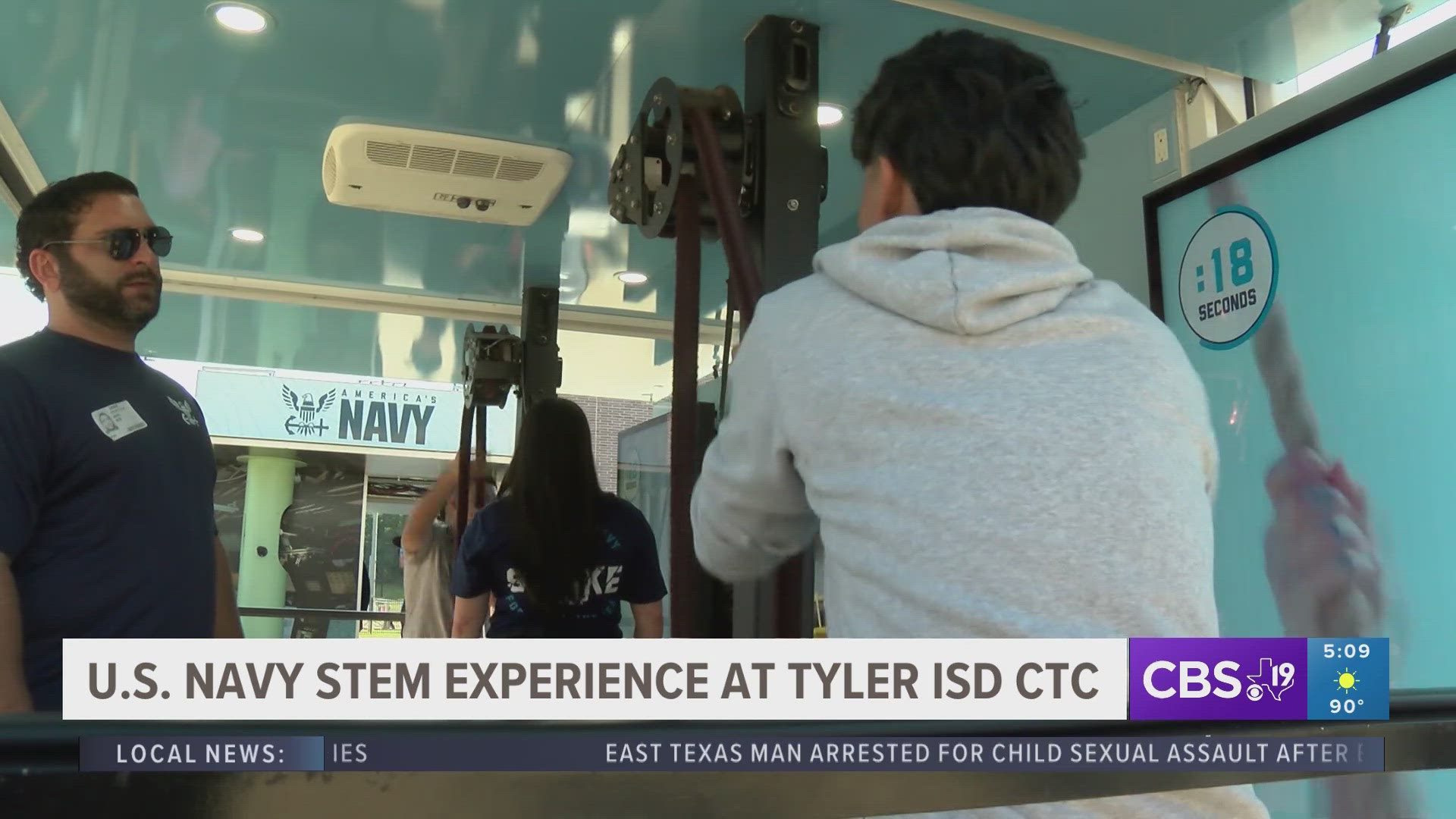 U.S. Navy brings immersive STEM experience to Tyler ISD CTC students | cbs19.tv