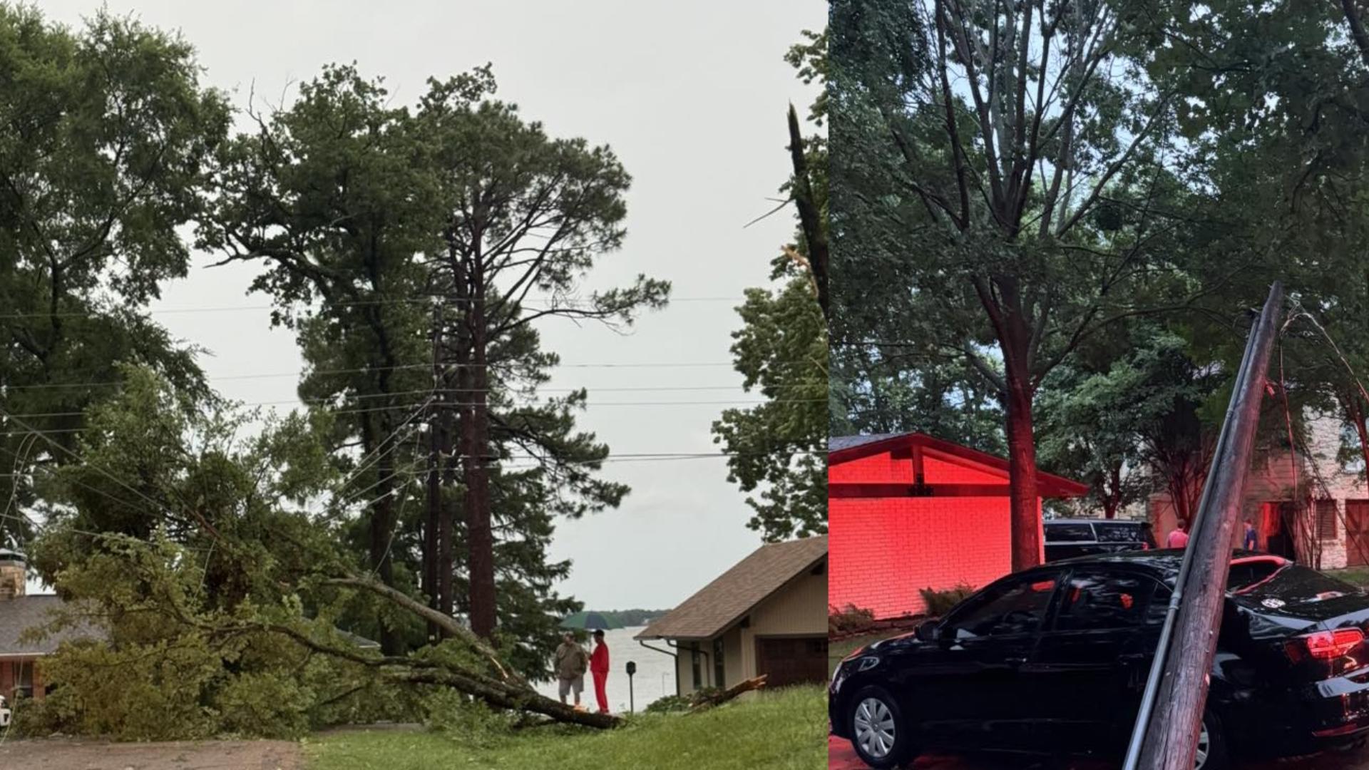 Major storm damage reported in Payne Springs area | cbs19.tv