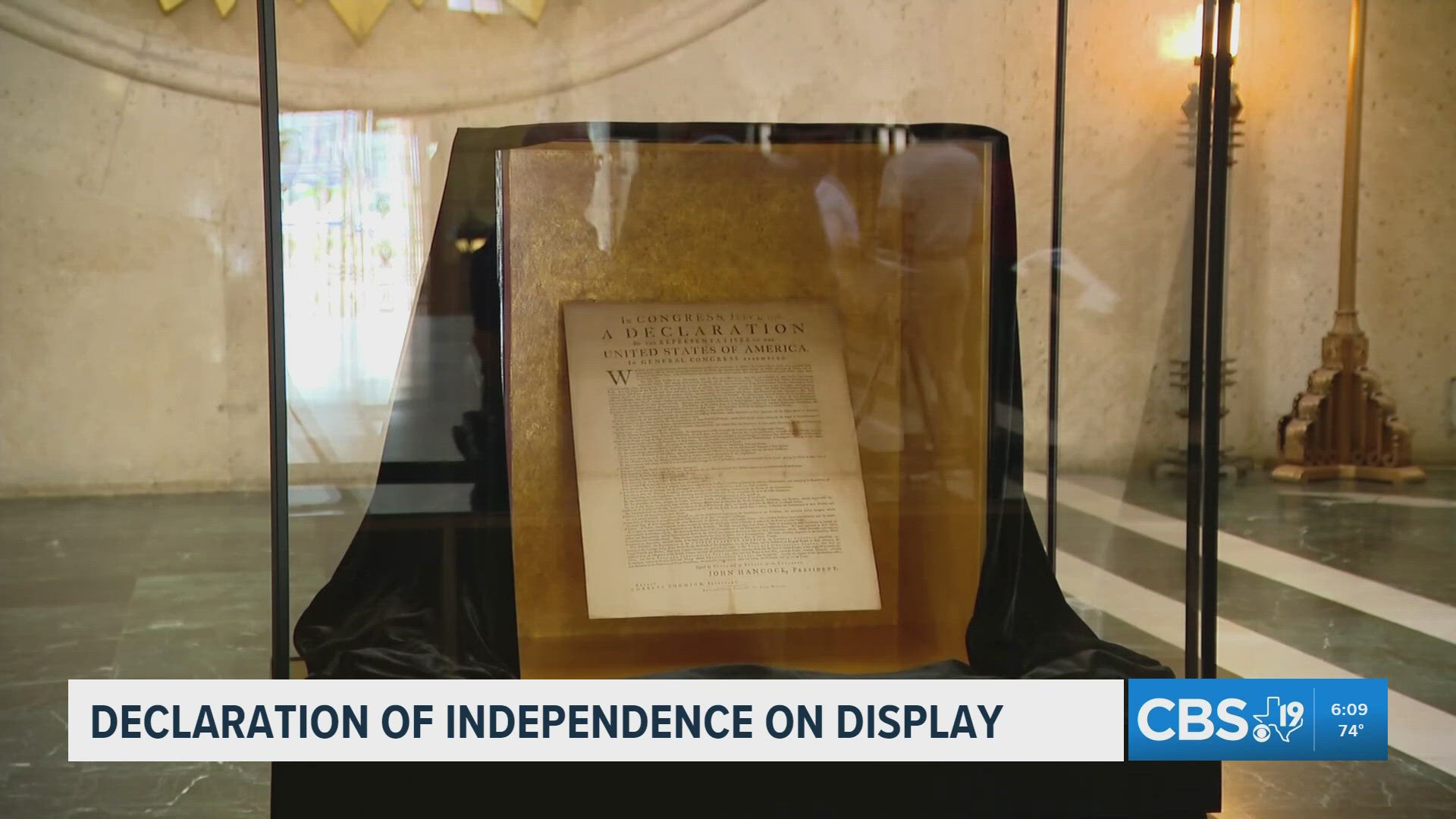 Declaration of Independence on display in Texas | cbs19.tv