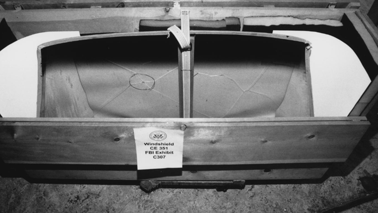 Historic Display: Kennedy assassination window on display at Tyler ...