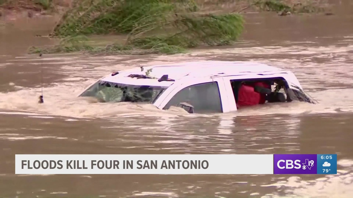 Four dead in San Antonio after downpour floods city streets | cbs19.tv