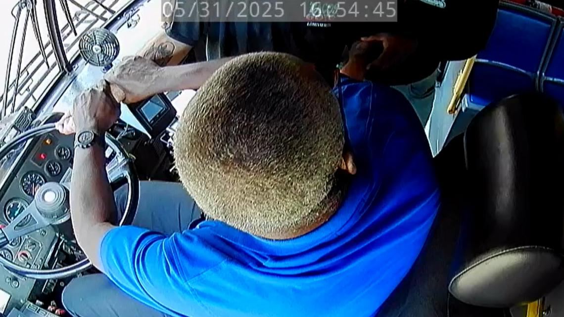 Texas man celebrated for his bravery that saved bus driver from knife ...