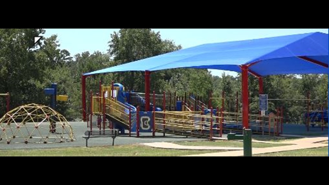 Longview’s Spring Hill Park features new shade for playground equipment | cbs19.tv