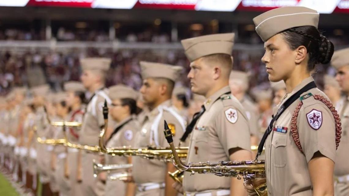 East Texas native becomes first female drum major of combined Texas A&M ...