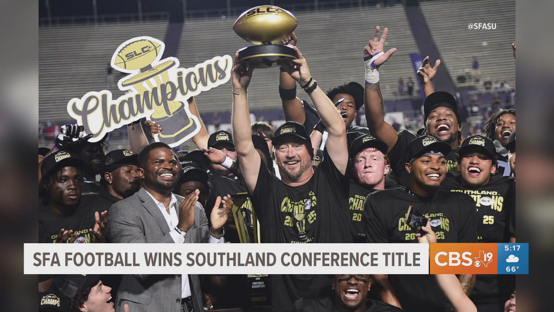 SFA football earns Southland Conference title in win against Lamar ...