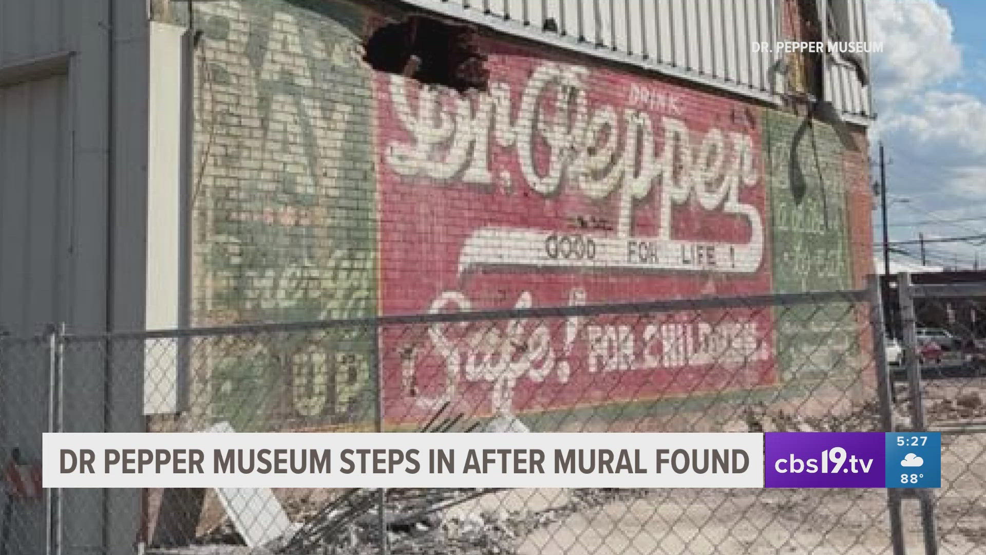 Dr Pepper Museum to help city of Lufkin with rediscovered vintage mural ...