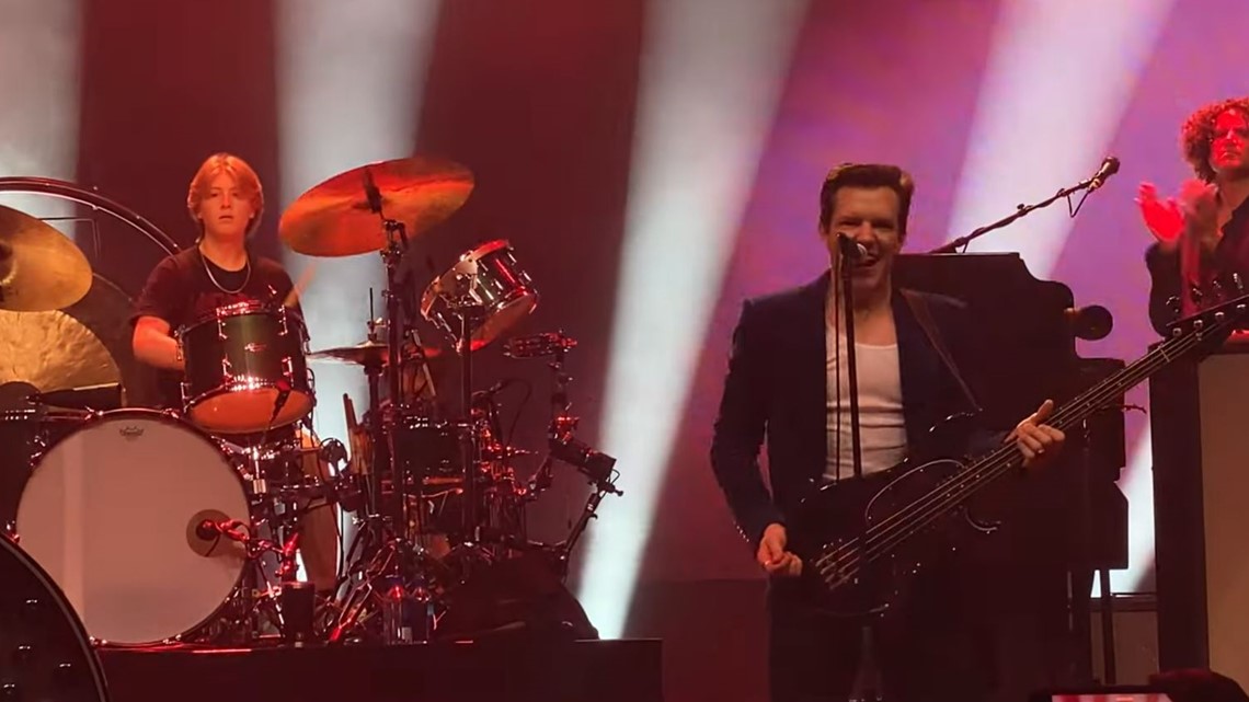Texas teen drums with his favorite band The Killers | cbs19.tv