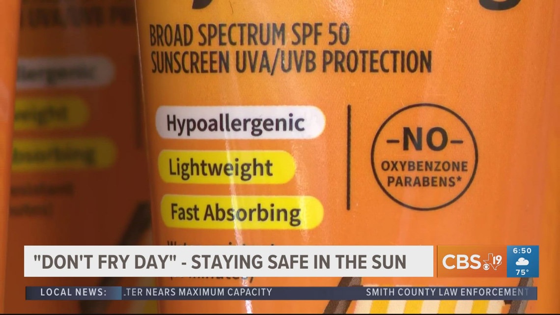 DON'T FRY DAY: How to stay safe, use sunscreen in the sun | cbs19.tv