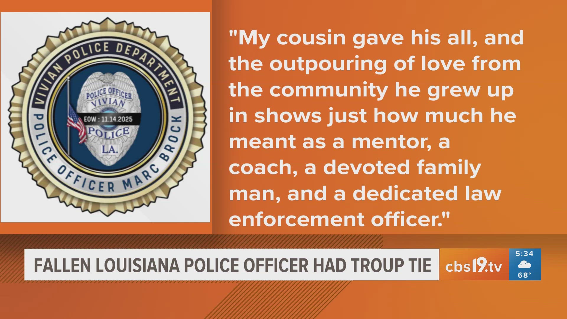 'My cousin gave his all' | Louisiana officer killed on-duty was cousin ...