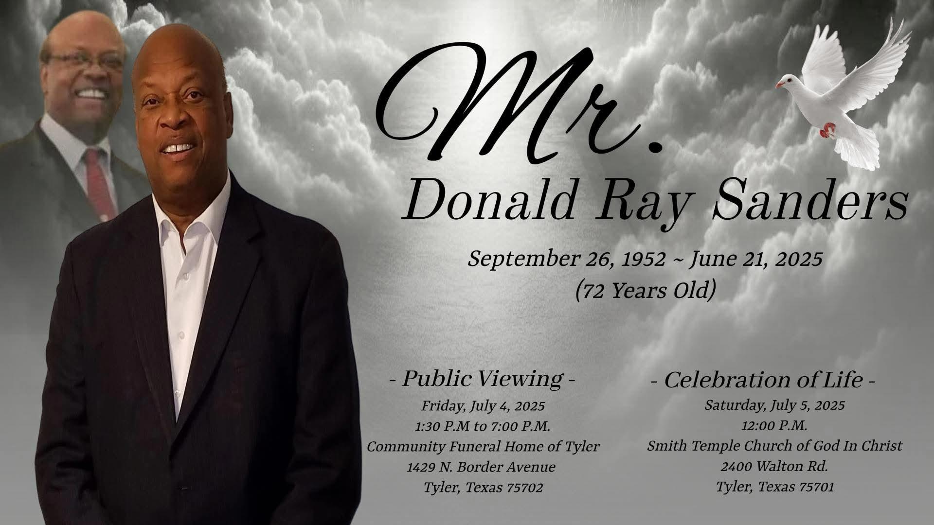 Former Tyler City Councilman Donald Sanders dies | cbs19.tv