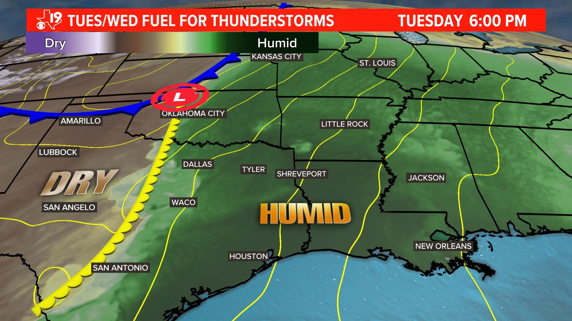 On Tuesday, East Texas will experience another round of storms | cbs19.tv