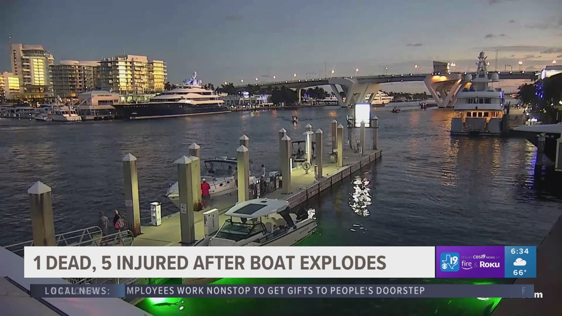 1 dead, 5 injured after boat explosion | cbs19.tv