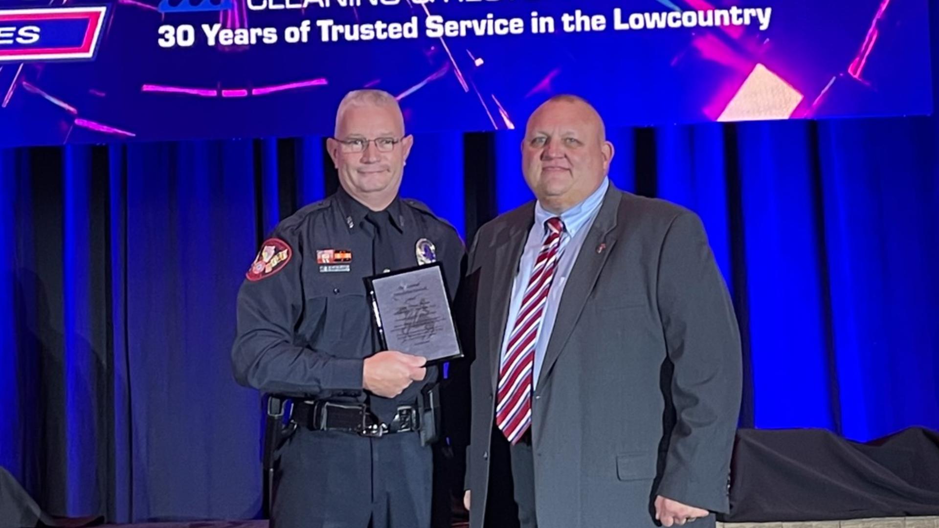 Officer Shelton honored for major drug seizure at national event | cbs19.tv