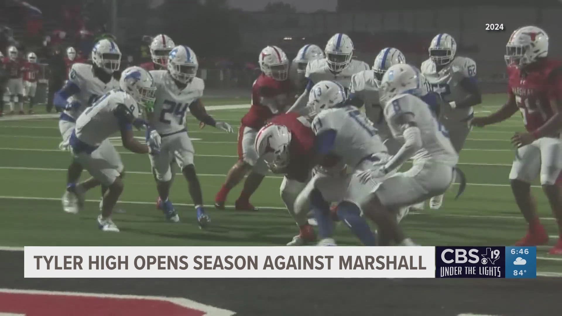 UNDER THE LIGHTS | Tyler High opens season against Marshall | cbs19.tv