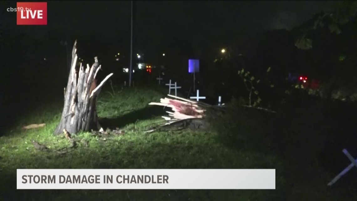 WATCH: Storm damage across Chandler | cbs19.tv