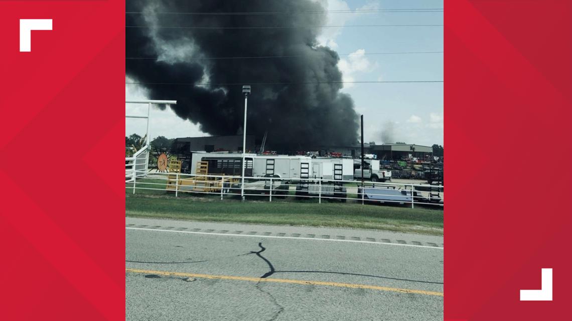 Crews successfully douse structure fire at Kearney Trailers in Emory ...