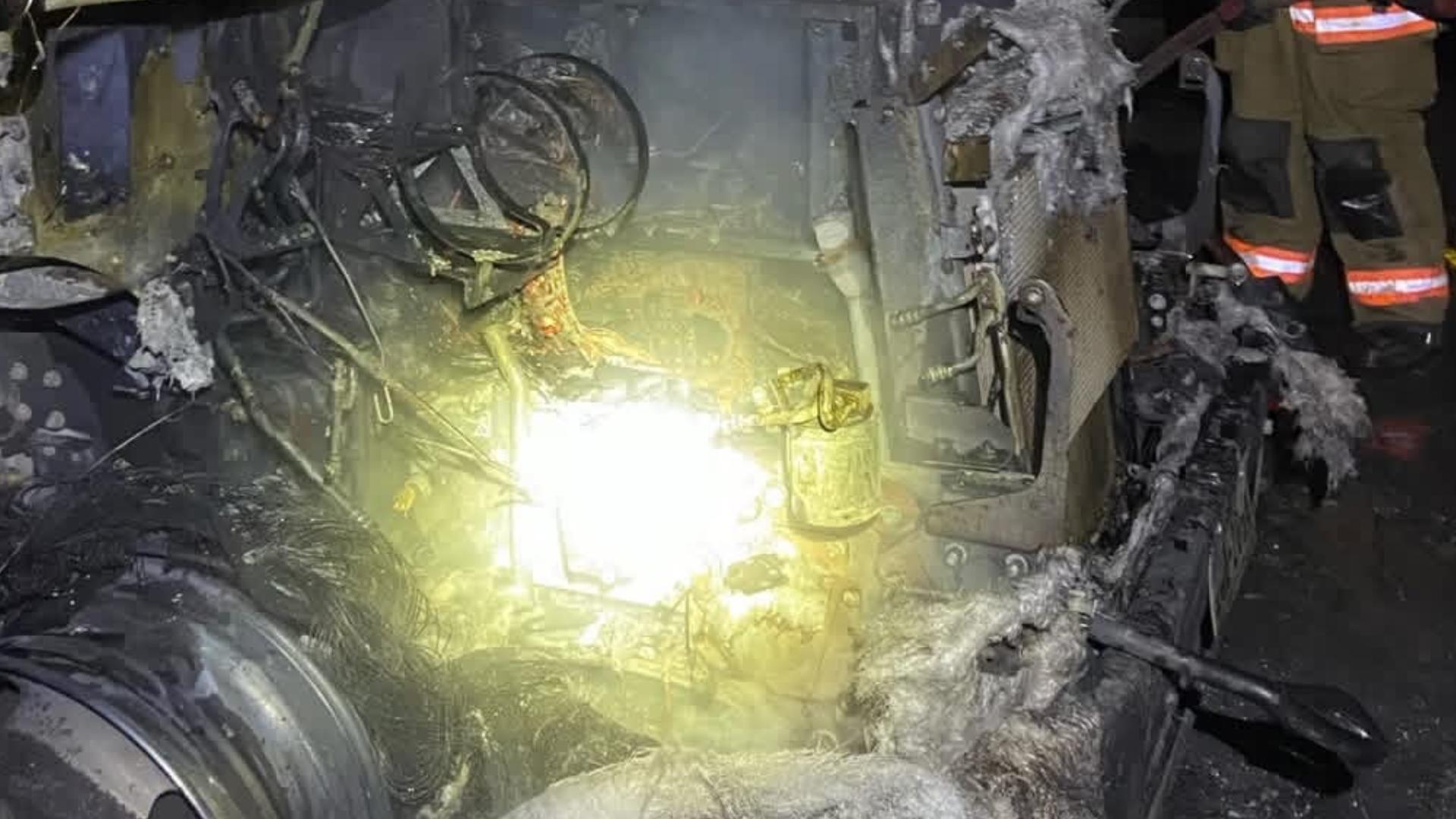 Fire damages Cushing ISD electric buses | cbs19.tv