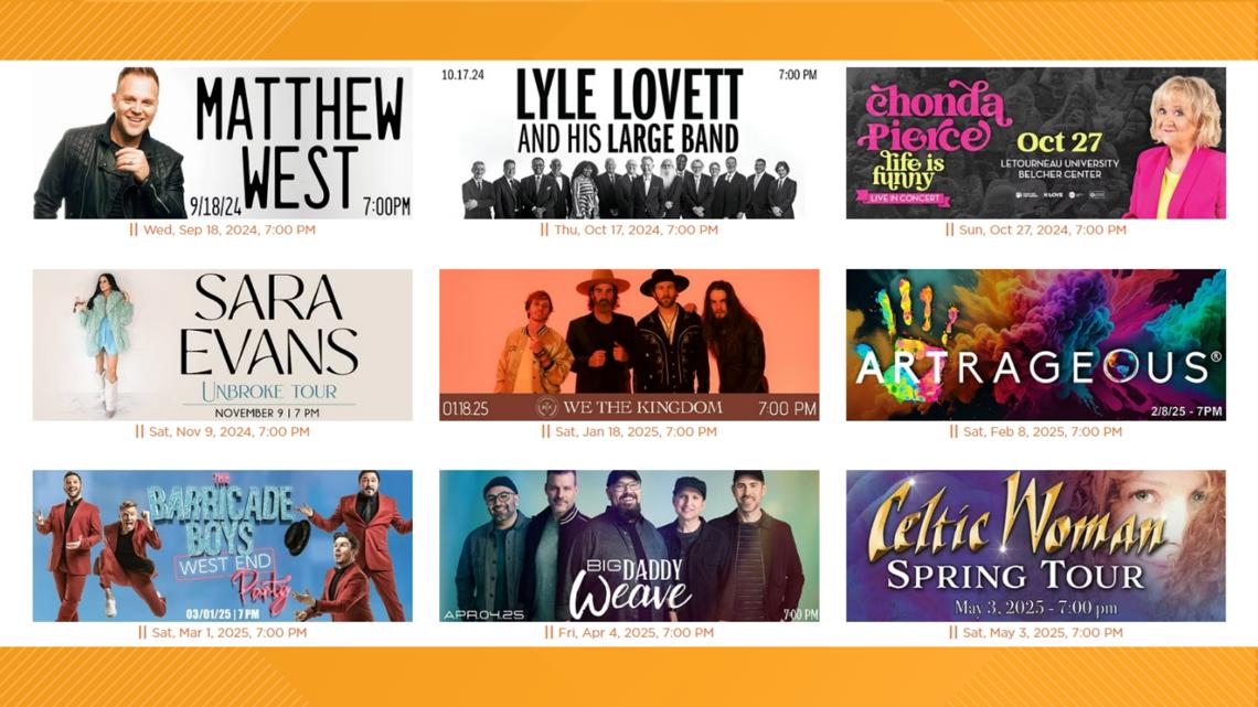 Sara Evans, Lyle Lovett among acts highlighting Belcher Center's 2024 ...