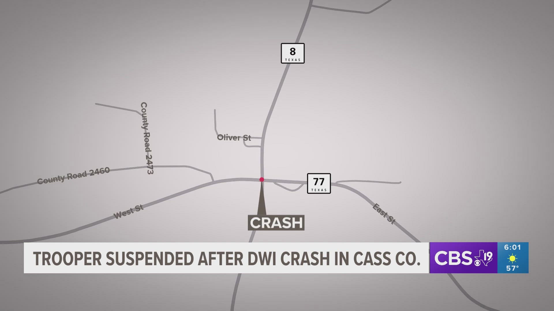 East Texas DPS trooper charged with DWI after two-vehicle crash | cbs19.tv
