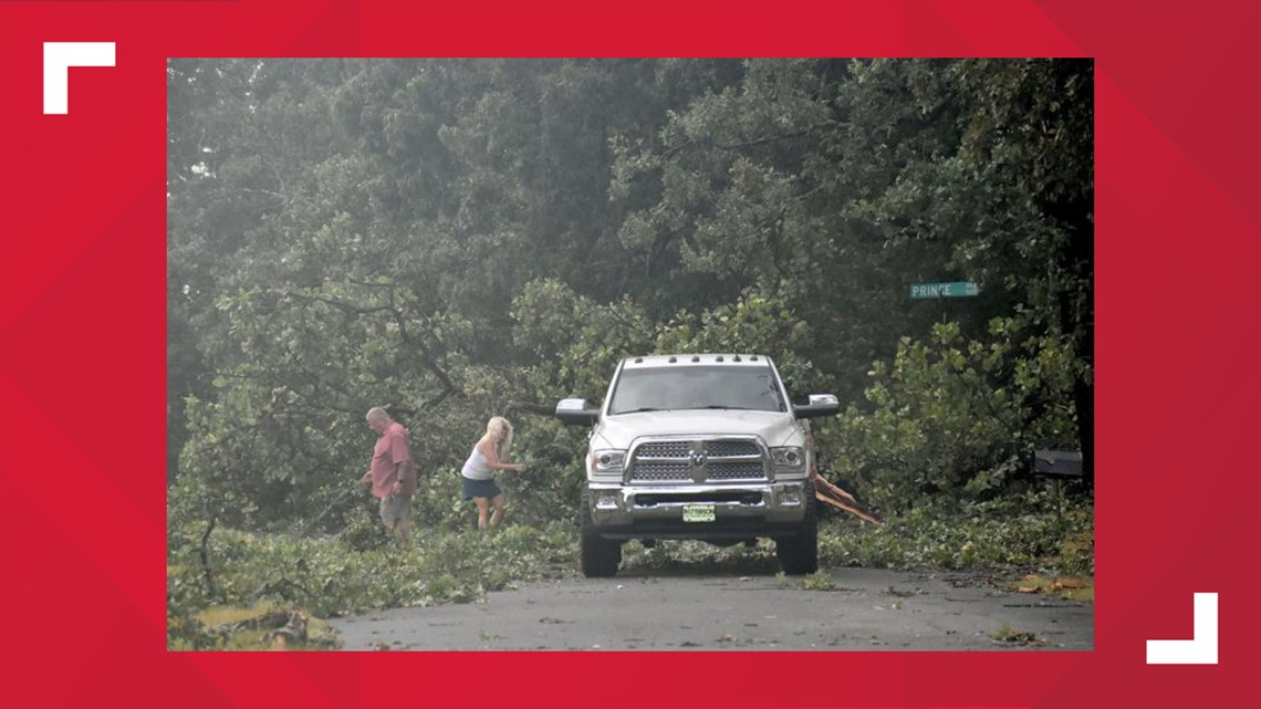 Downburst wind with speeds up to 105MPH caused damage in Longview ...