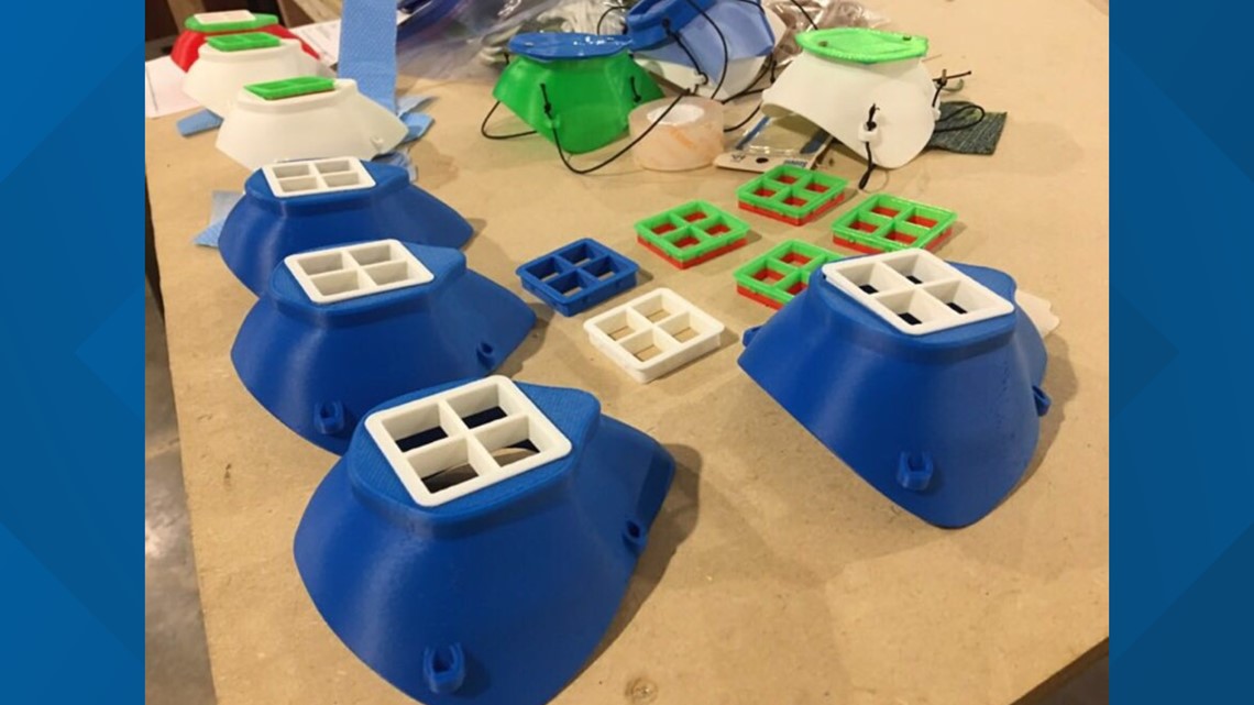 All Saints Episcopal School creates N95 masks for health workers | cbs19.tv