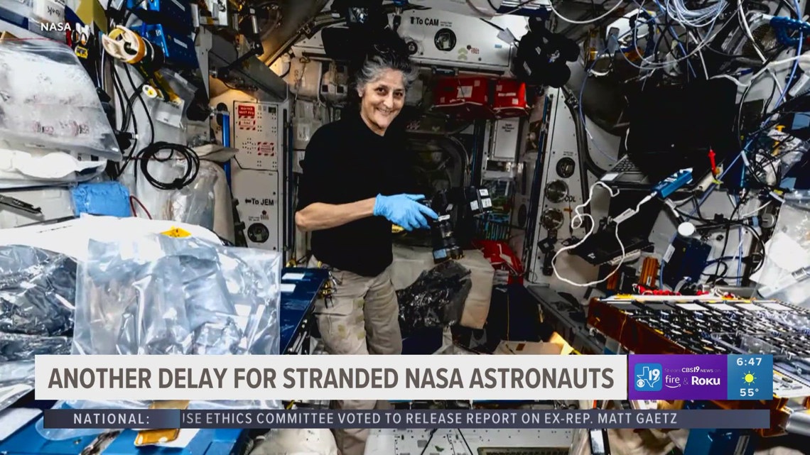 Another delay hits NASA astronauts stranded in space | cbs19.tv