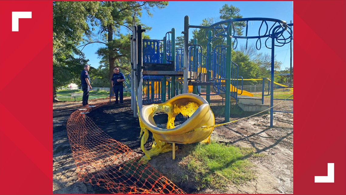Fire causes damages at Lufkin park playground | cbs19.tv