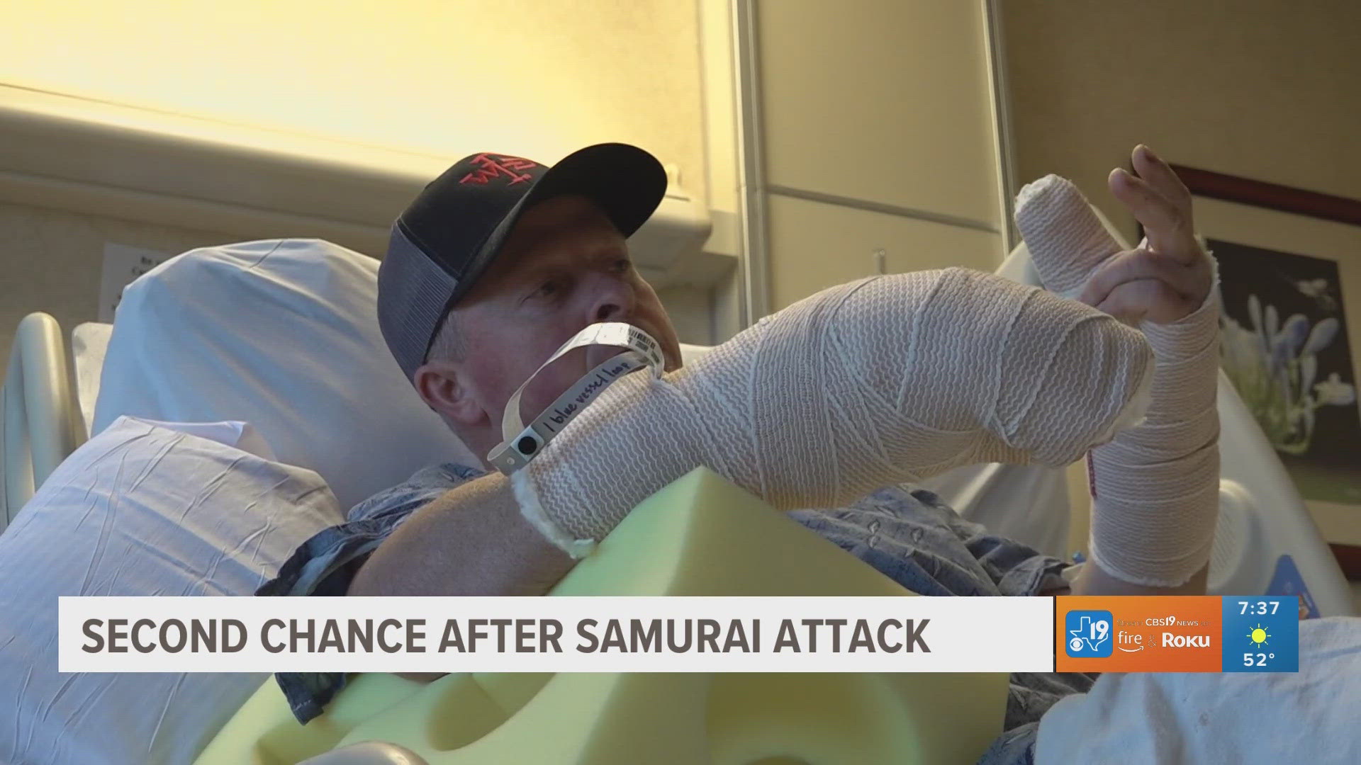 Firefighter gets second chance after samurai sword attack | cbs19.tv