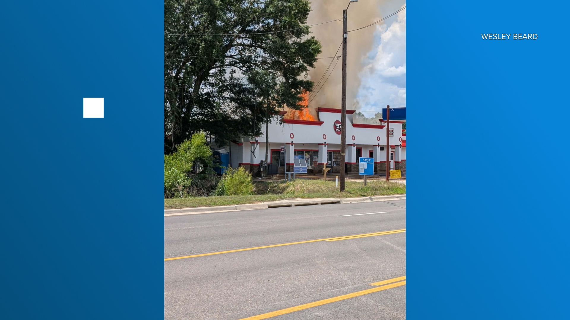Crews battle fire at Sunoco gas station in Frankston | cbs19.tv