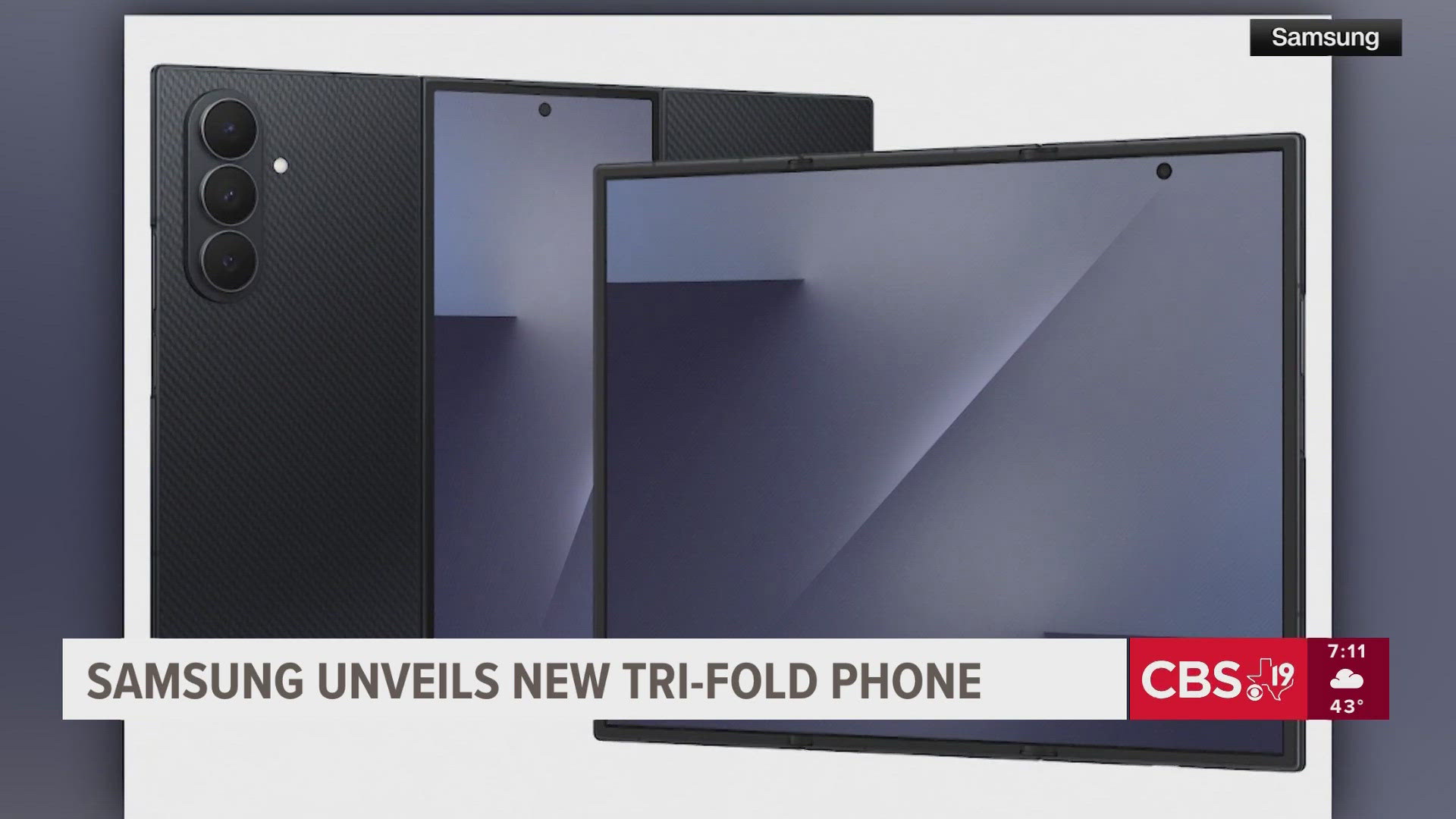 Samsung unveils new tri-fold phone | cbs19.tv