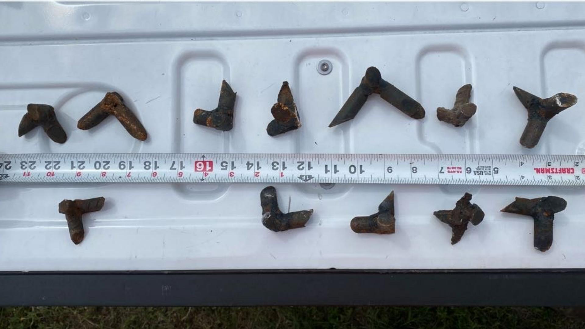 Tire deflation devices scattered along I-20 in East Texas...again ...