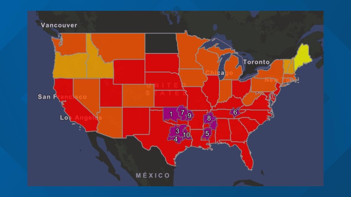 East Texas ranks 10th in country for influenza | cbs19.tv