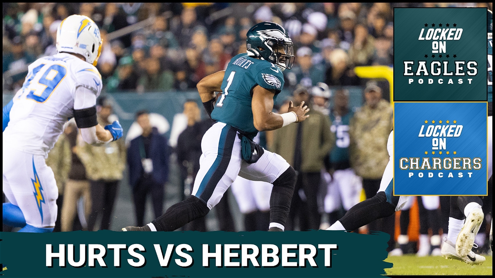 HURTS VS HERBERT: Can Jalen Hurts outduel an injured Justin Herbert in LA? | cbs19.tv
