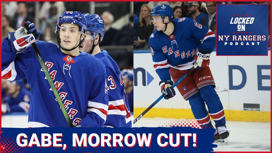 Gabe Perreault, Scott Morrow CUT by Rangers!! Rangers FLAT in 4-1 ...