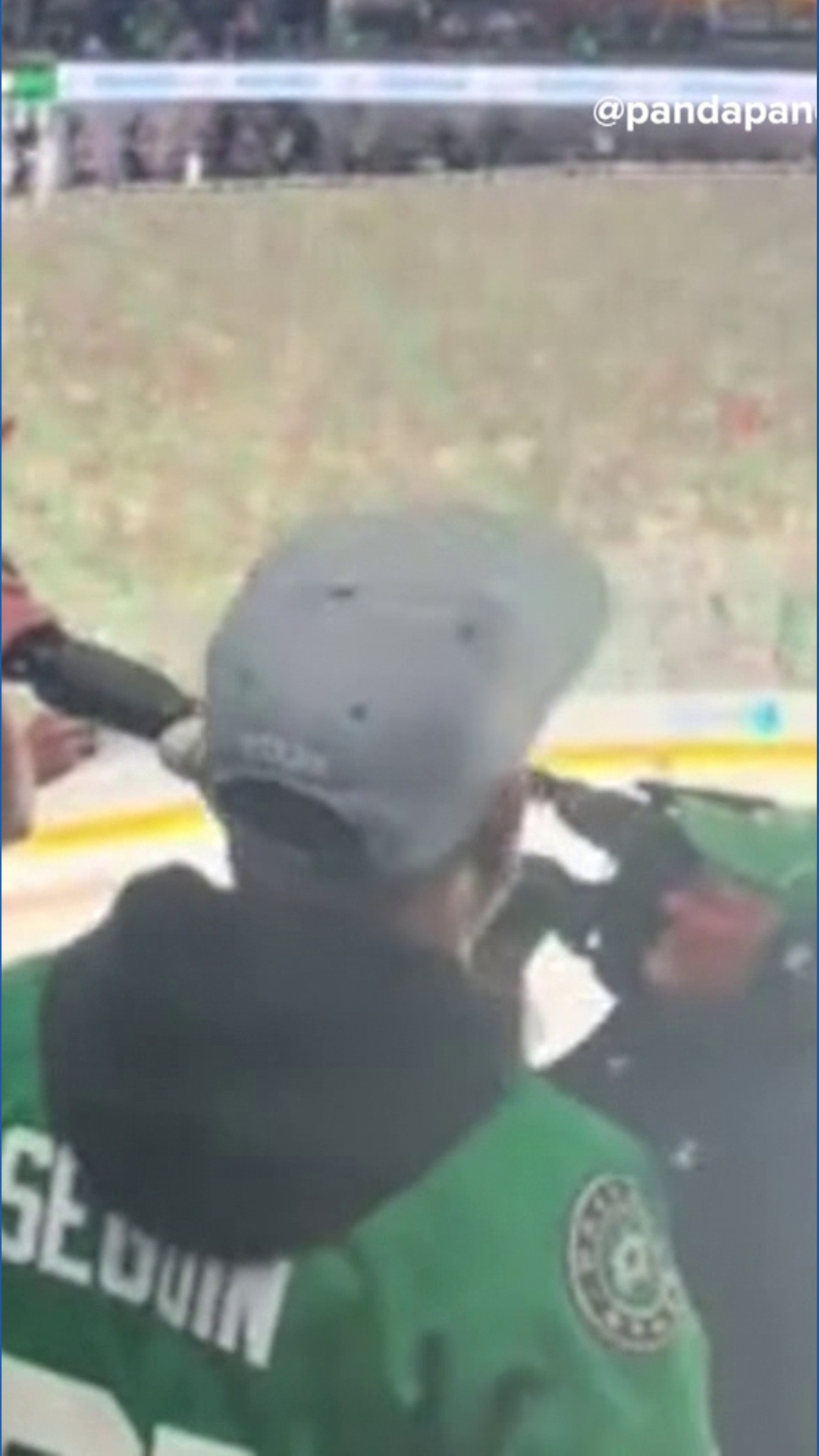 Stars fans go viral chugging beer out of prosthetic legs | cbs19.tv