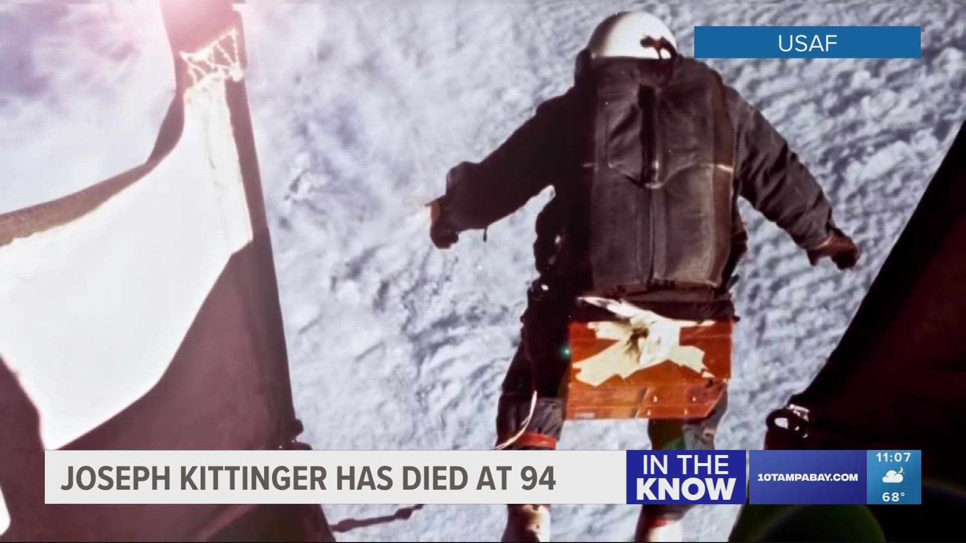 Joseph Kittinger, who set longtime parachute record, dies | cbs19.tv