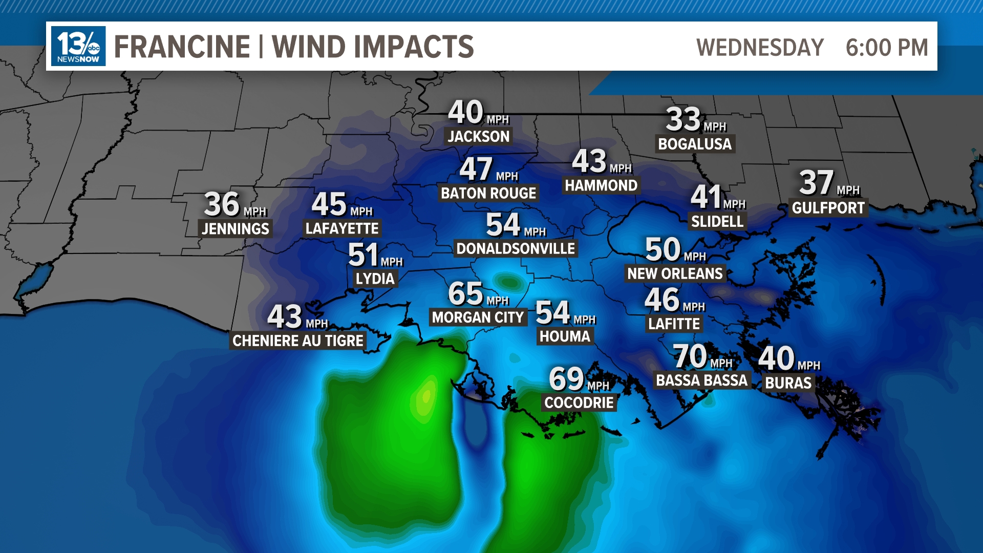 Tropical Storm Update: Francine forms in Gulf of Mexico | cbs19.tv